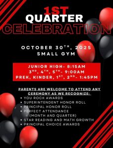 3rd, 4th, 5th – 1st Quarter CelebrationDongola School